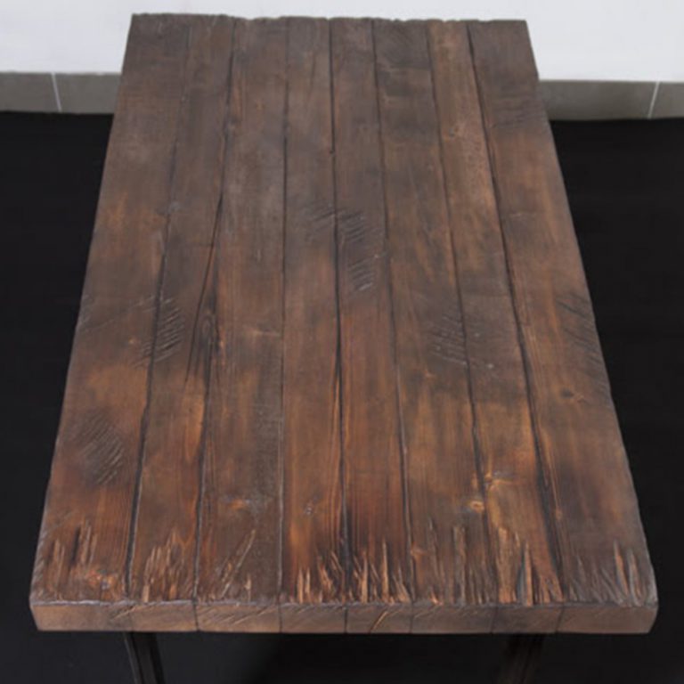 Tavolo rustico in legno massello invecchiato Byron